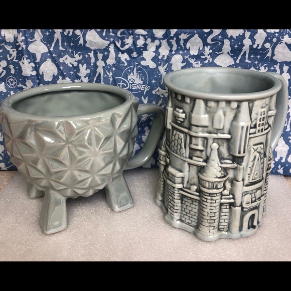 Disney | Other | Epcot Spaceship Earth Cinderella Castle Mugs | Poshmark